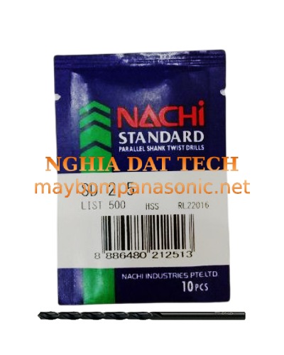 Mũi khoan sắt Nachi 2.5mm