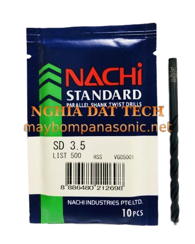 Mũi khoan sắt Nachi 3.5mm