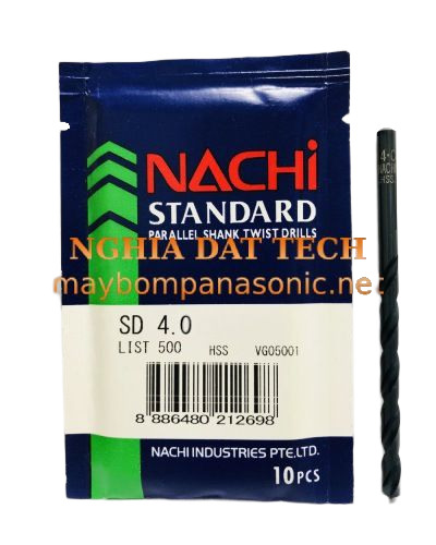 Mũi khoan sắt Nachi 4mm